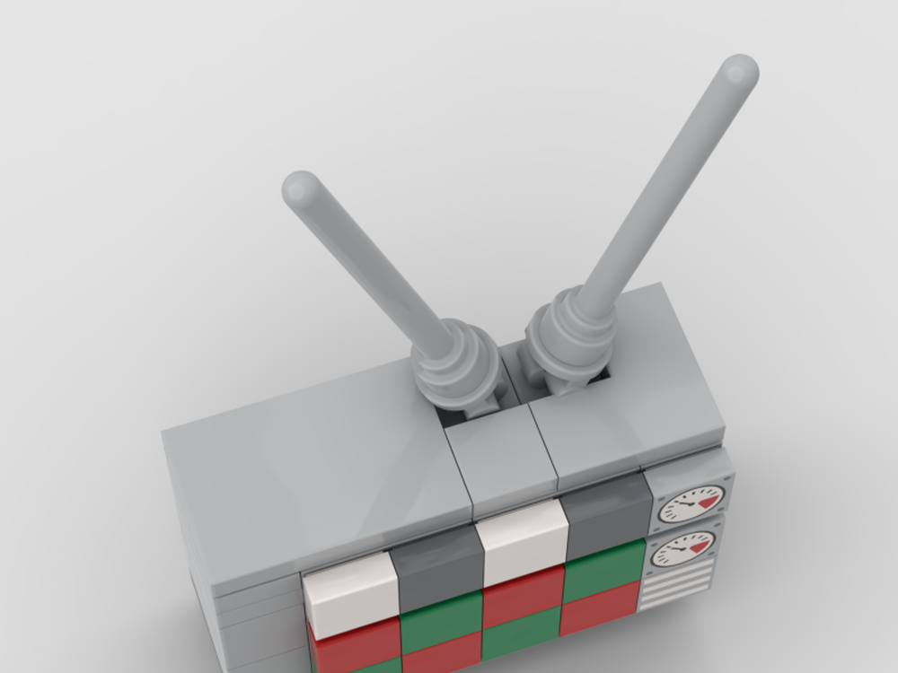 LEGO MOC Old tv by Kid Stripes | Rebrickable - Build with LEGO