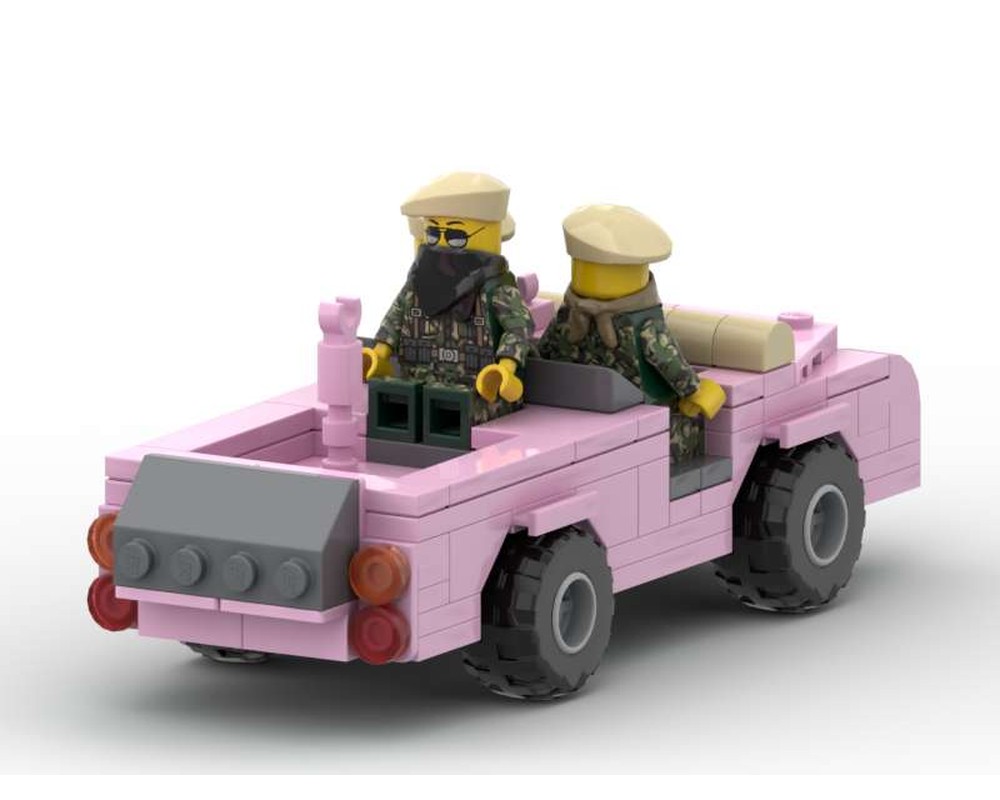 Lego Moc Land Rover Pink Panther By Theevilcactus Rebrickable