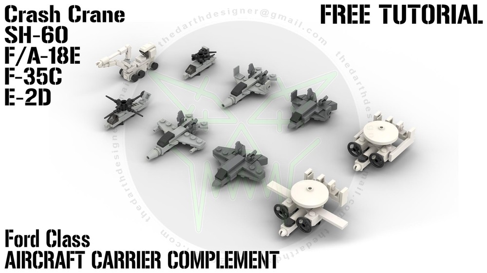 LEGO MOC Ford Class | Aircraft Carrier Complement - 1:300 Scale by ...