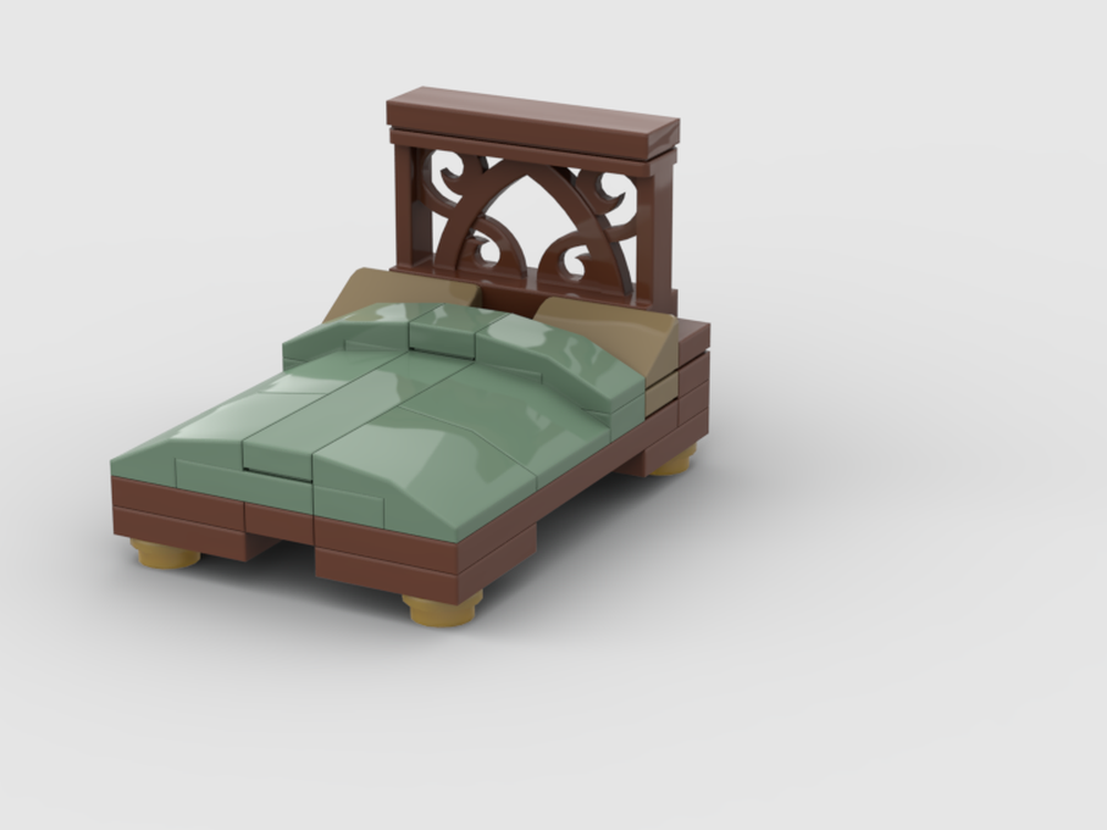 LEGO MOC Bed-minifig scale by ArtisticBrick | Rebrickable - Build with LEGO