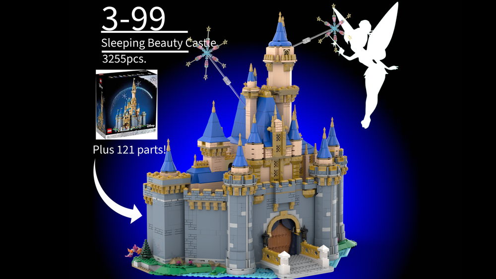 LEGO MOC Sleeping Beauty Castle by Andretect | Rebrickable - Build with ...