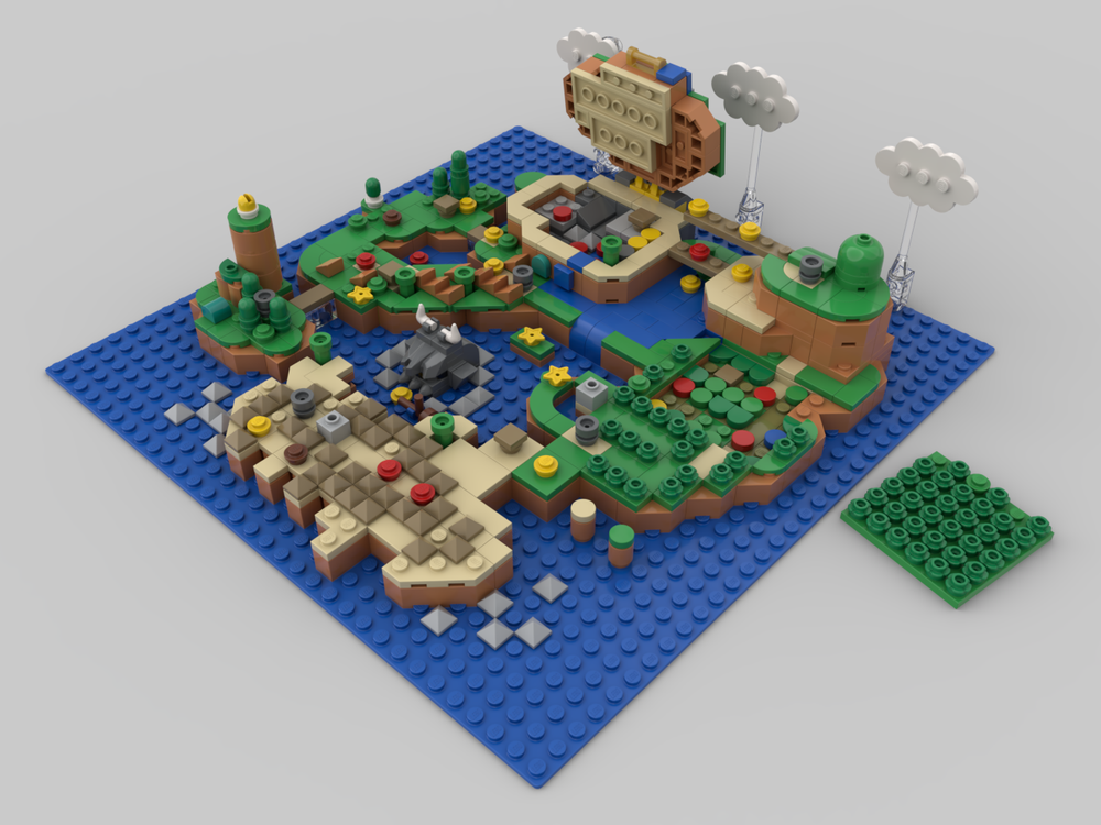 LEGO MOC Super Mario World - Dinosaur Land Map by Super Brick Dude ...