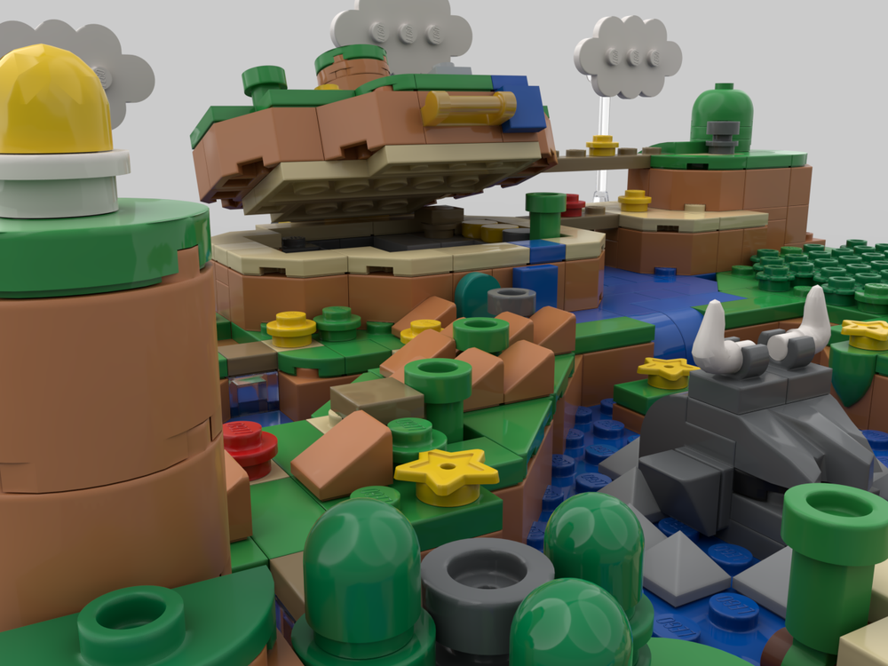 Lego Moc Super Mario World Dinosaur Land Map By Super Brick Dude