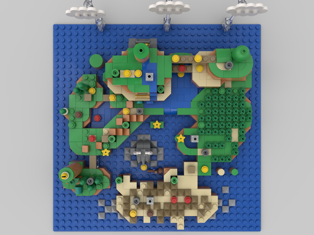 LEGO MOC Super Mario World - Dinosaur Land Map by Super Brick Dude ...