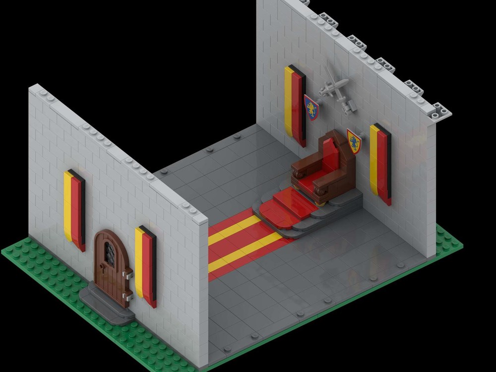 LEGO MOC Modular Castle Throne Room and King's Living Quarters by ...