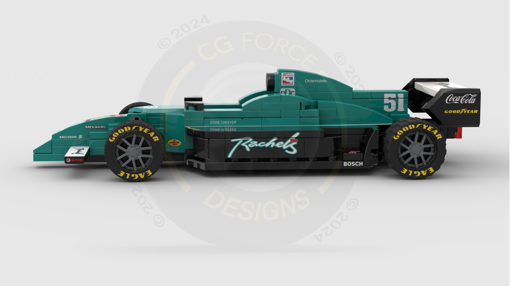 Lego Moc Indycar 1998 Cr Cheever Oval Spec By Cgforcedesigns