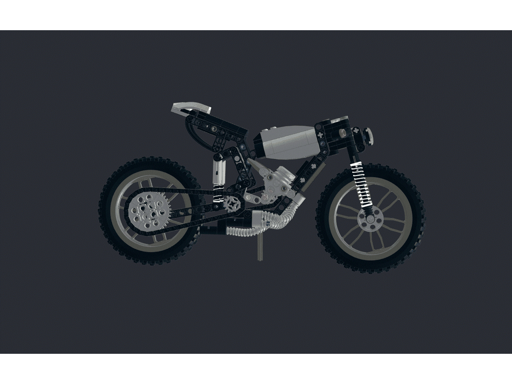 Lego Moc Cafe Racer Triple By S90sml Rebrickable Build With Lego