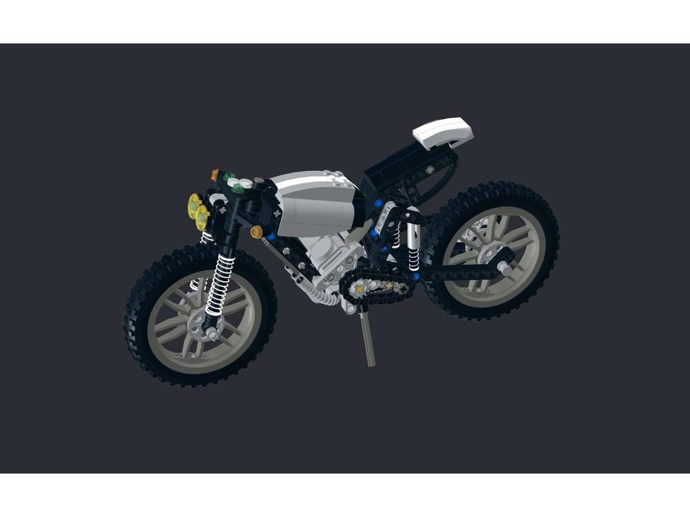 Lego Moc Cafe Racer Triple By S90sml Rebrickable Build With Lego