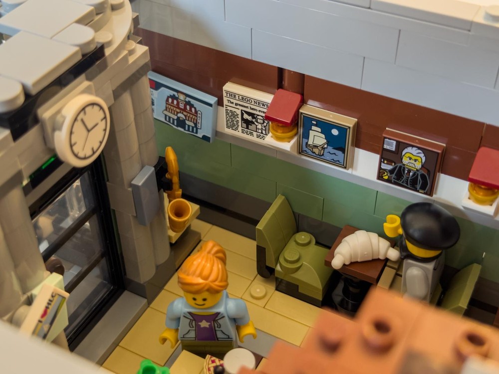 LEGO MOC Clock Cafe - Lego 10255 Assembly Square Alternate Build by ...