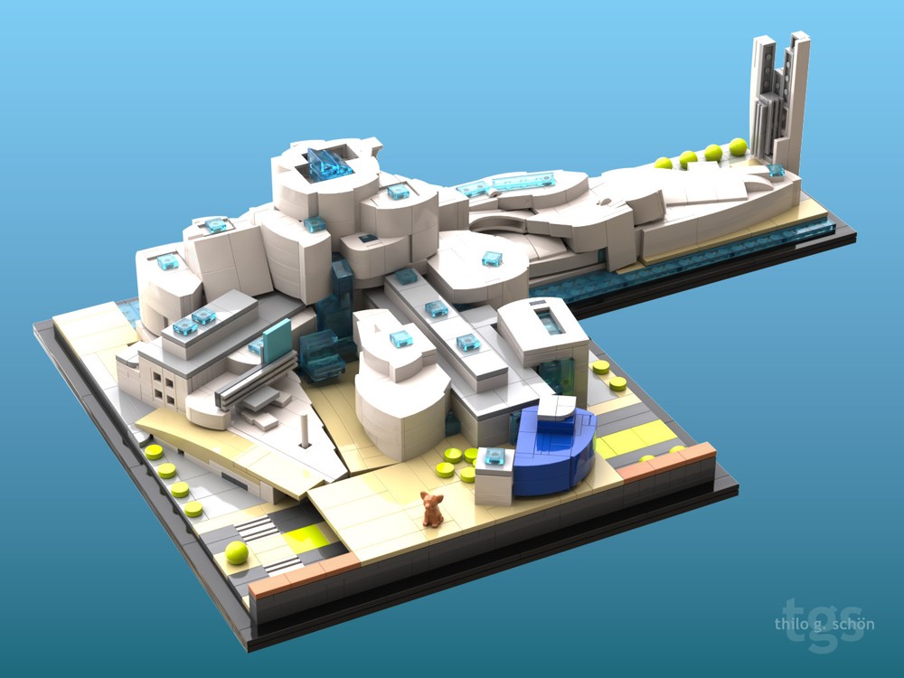 Lego Moc Guggenheim Museum Bilbao By Tbrick Rebrickable Build With