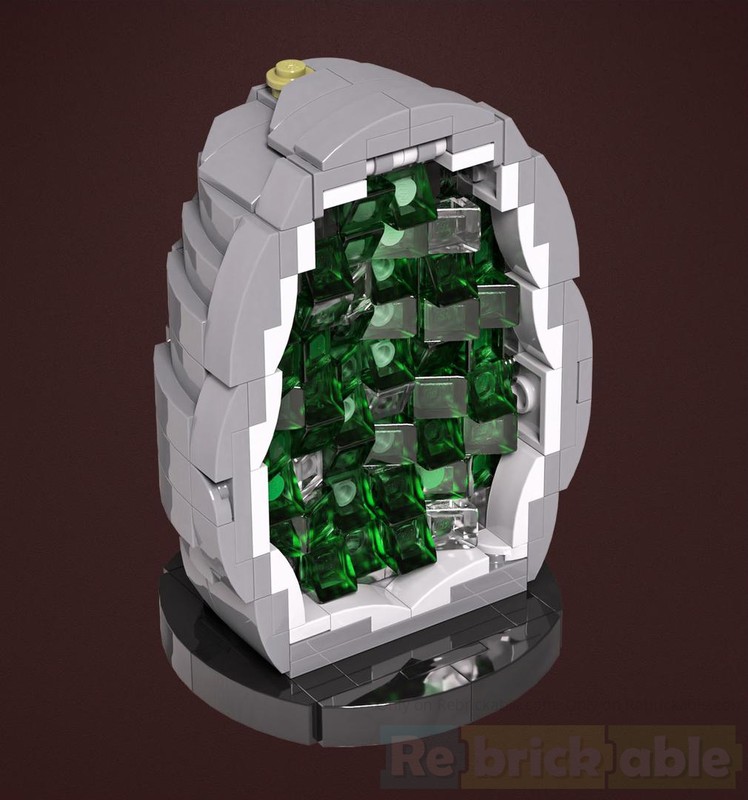 LEGO MOC Green Geode by Corvus_Le_Goth | Rebrickable - Build with LEGO