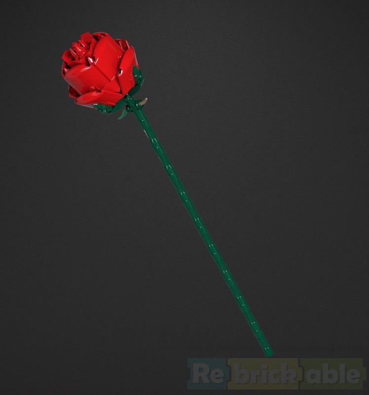 LEGO MOC Rose by Corvus_Le_Goth | Rebrickable - Build with LEGO