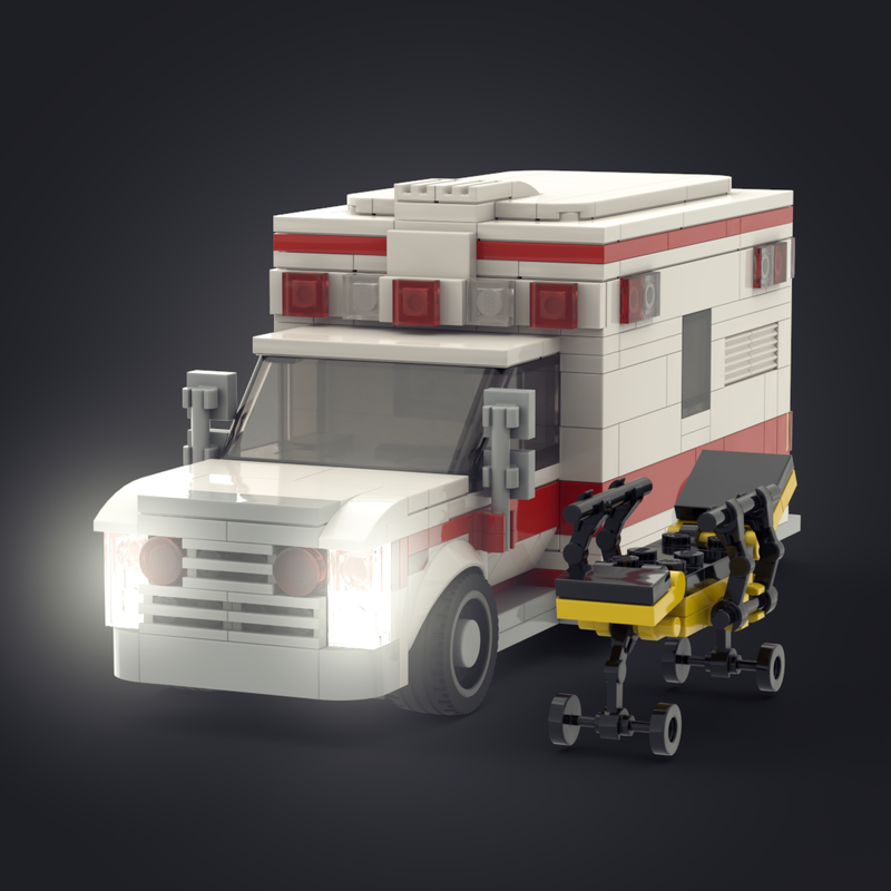 LEGO MOC American Lego Ambulance by Gamma Bricks | Rebrickable - Build ...