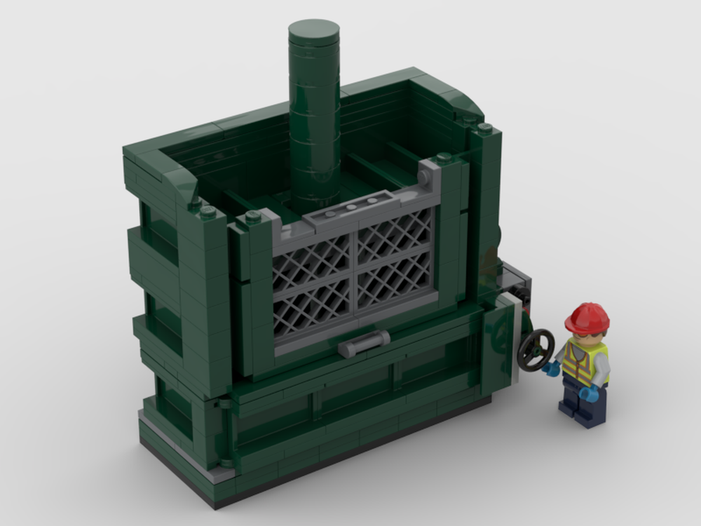 Lego Moc Marathon Vertical Cardboard Baler By Donutfilms Rebrickable