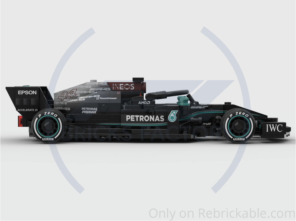 Lego Moc F1 Mercedes W12 By Pit Lane Bricks Factory Rebrickable