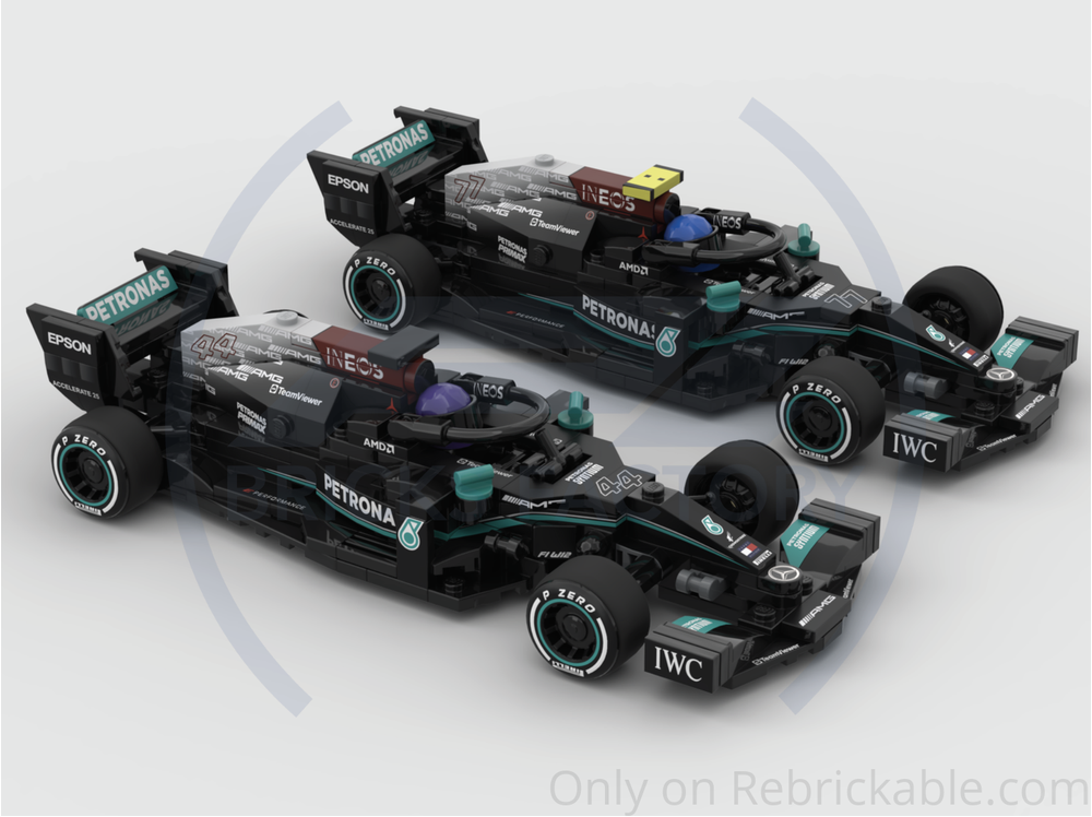 LEGO MOC F1 Mercedes W12 by Pit Lane Bricks Factory | Rebrickable ...