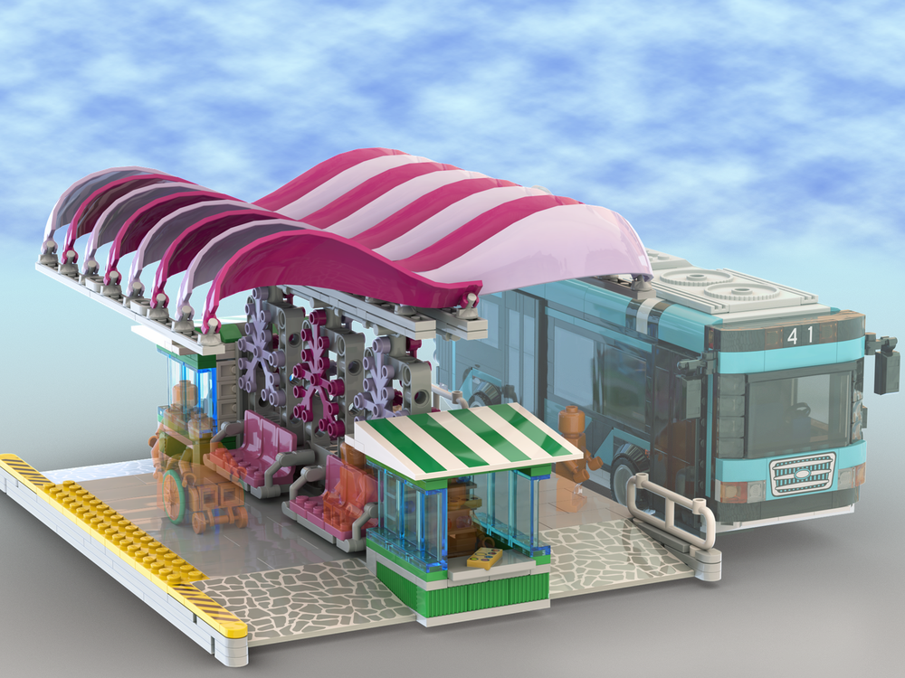 LEGO MOC Transit Shelter 4 by Thomus_Bean | Rebrickable - Build with LEGO