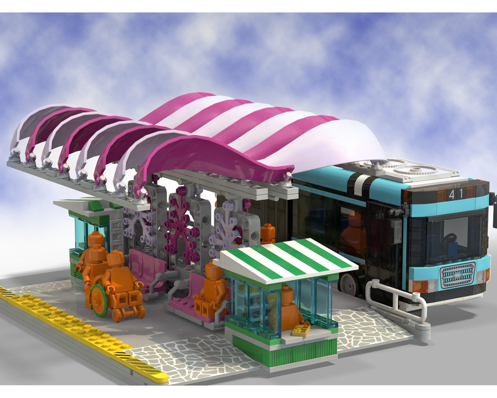 LEGO MOC Transit Shelter 4 by Thomus_Bean | Rebrickable - Build with LEGO