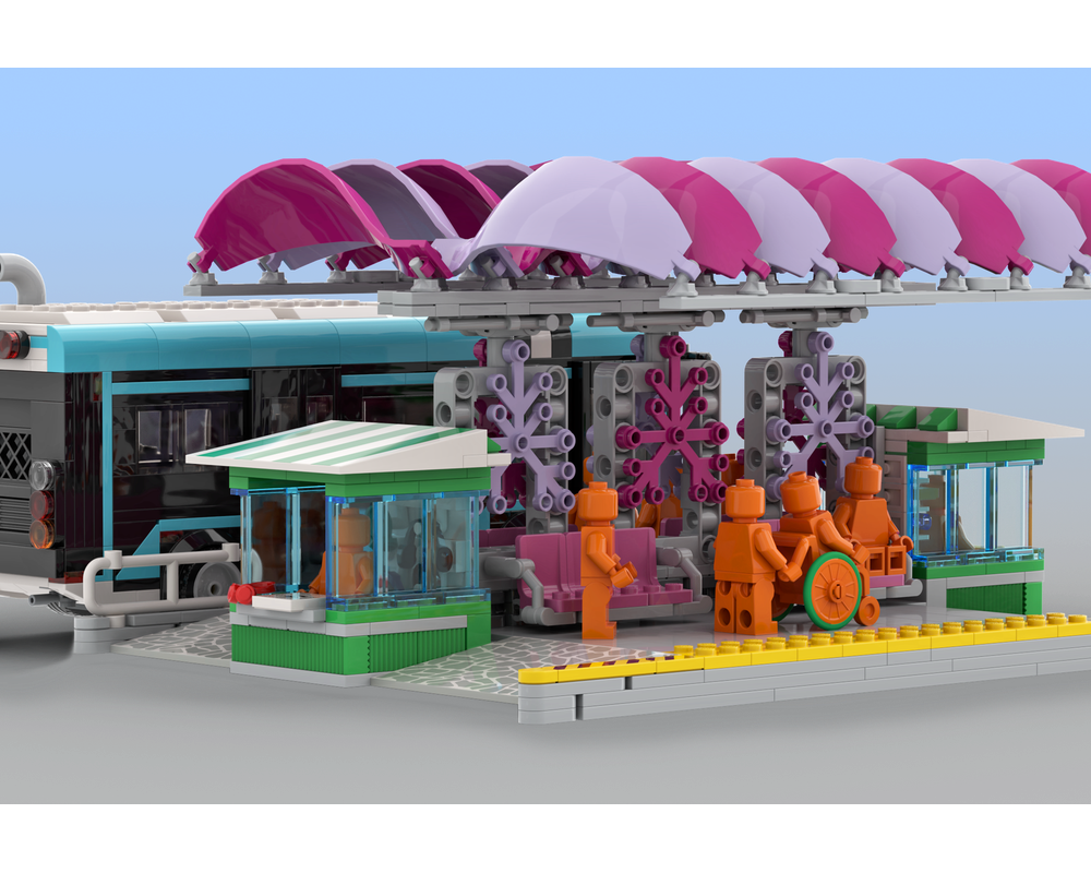 LEGO MOC Transit Shelter 4 by Thomus_Bean | Rebrickable - Build with LEGO
