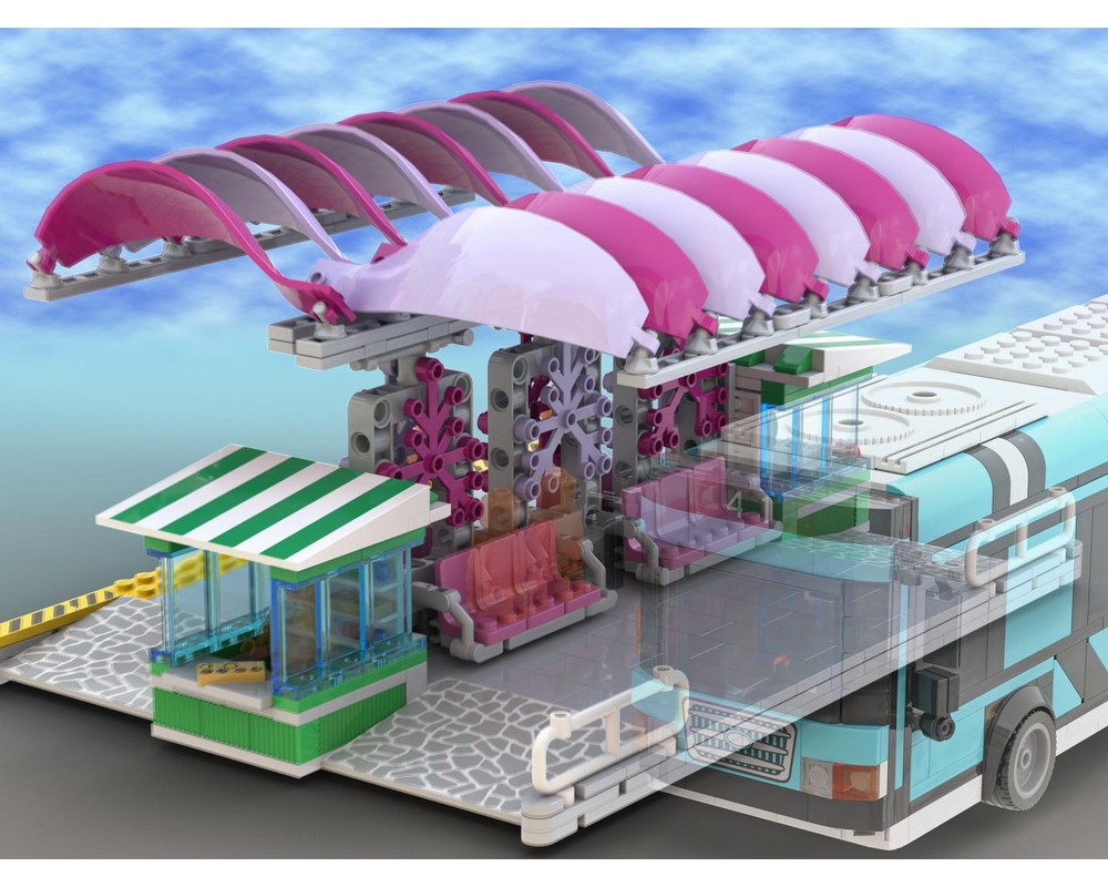 LEGO MOC Transit Shelter 4 by Thomus_Bean | Rebrickable - Build with LEGO