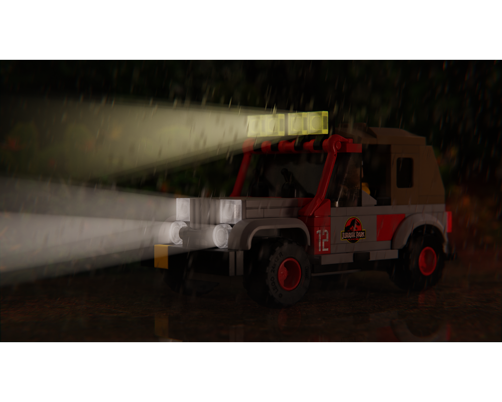 Lego Moc Jurassic Park Jeep 12 Jp12 By Plasticjango Rebrickable