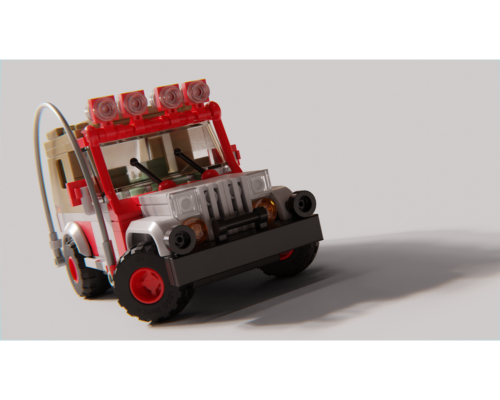 Lego Moc Jurassic Park Jeep 12 Jp12 By Plasticjango Rebrickable