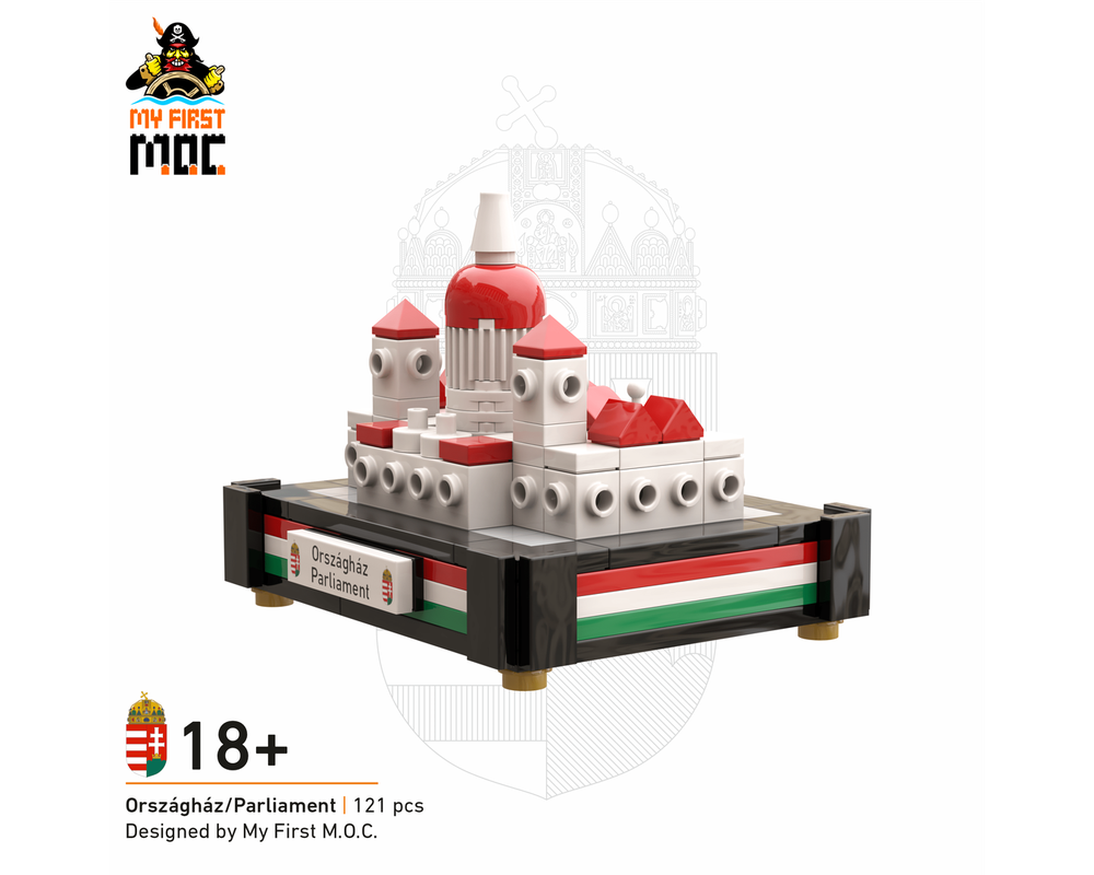 LEGO MOC Parliament - Országház by MyFirstMOC | Rebrickable - Build ...