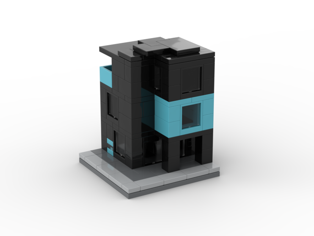 LEGO MOC Mini Modulars: Modern Corner Home by Just_A_Builder ...