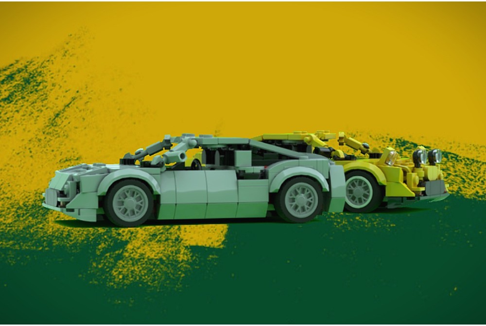 Lego Moc Ford Gt70 By Thecarmoccer Rebrickable Build With Lego