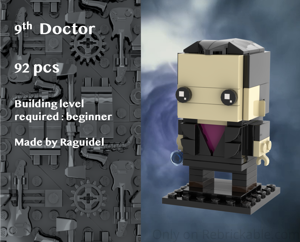 LEGO MOC The ninth doctor Brickheadz by raguidel | Rebrickable - Build ...