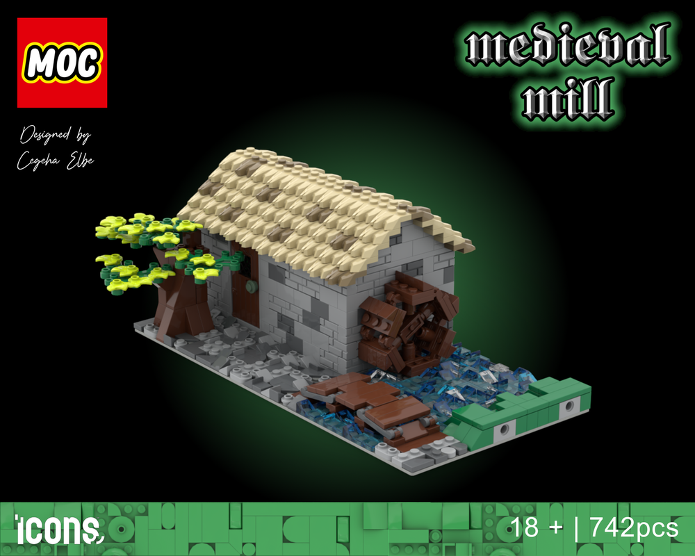 LEGO MOC Modular medieval mill by Cegeha Elbe | Rebrickable - Build ...