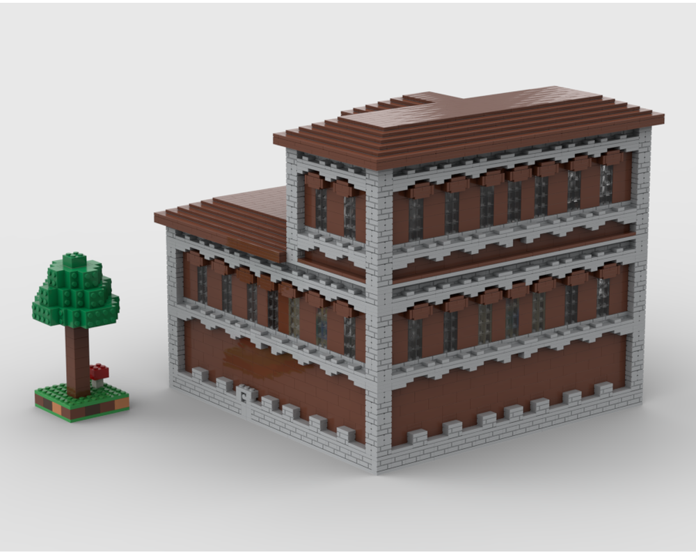 Lego Moc Woodland Mansion By Gabizon Rebrickable Build With Lego