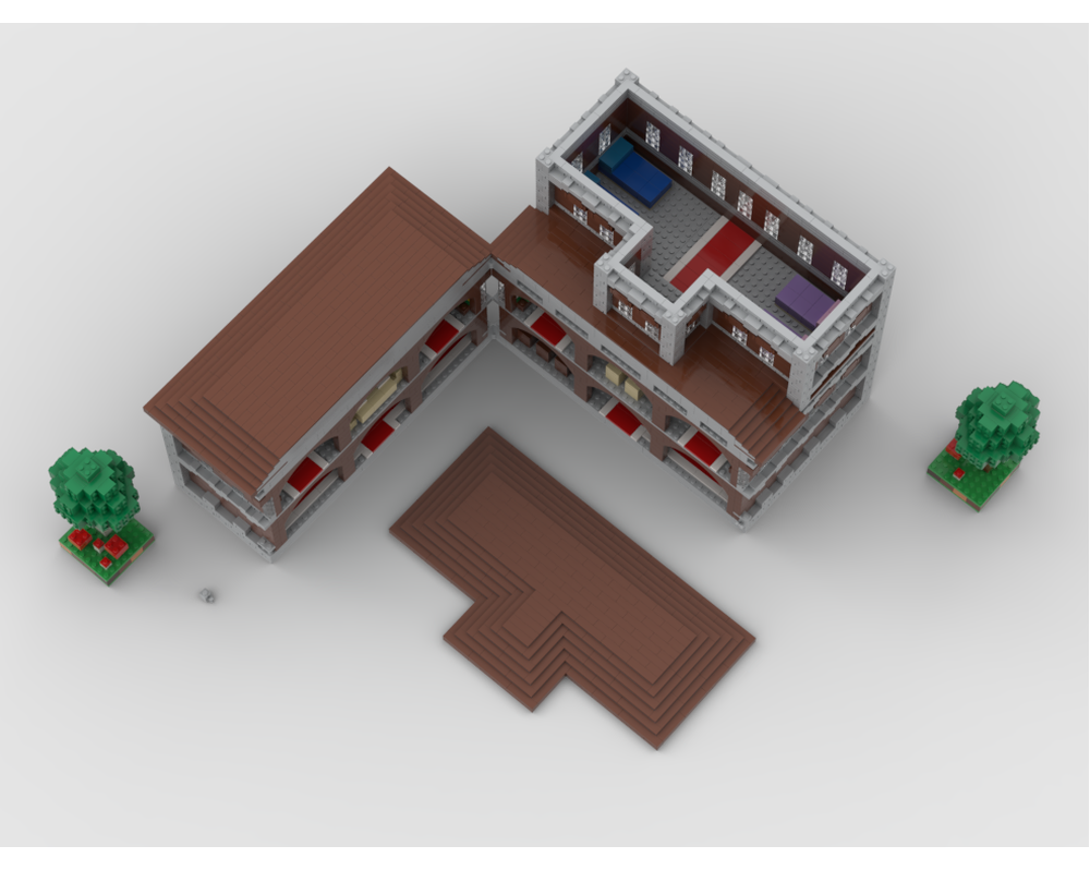 Lego Moc Woodland Mansion By Gabizon Rebrickable Build With Lego