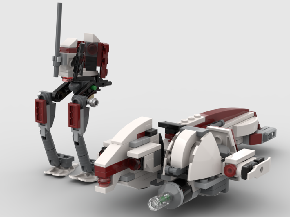 Lego Moc At Rt And Modeficated Barc Speeder 20 By Flowly Rebrickable