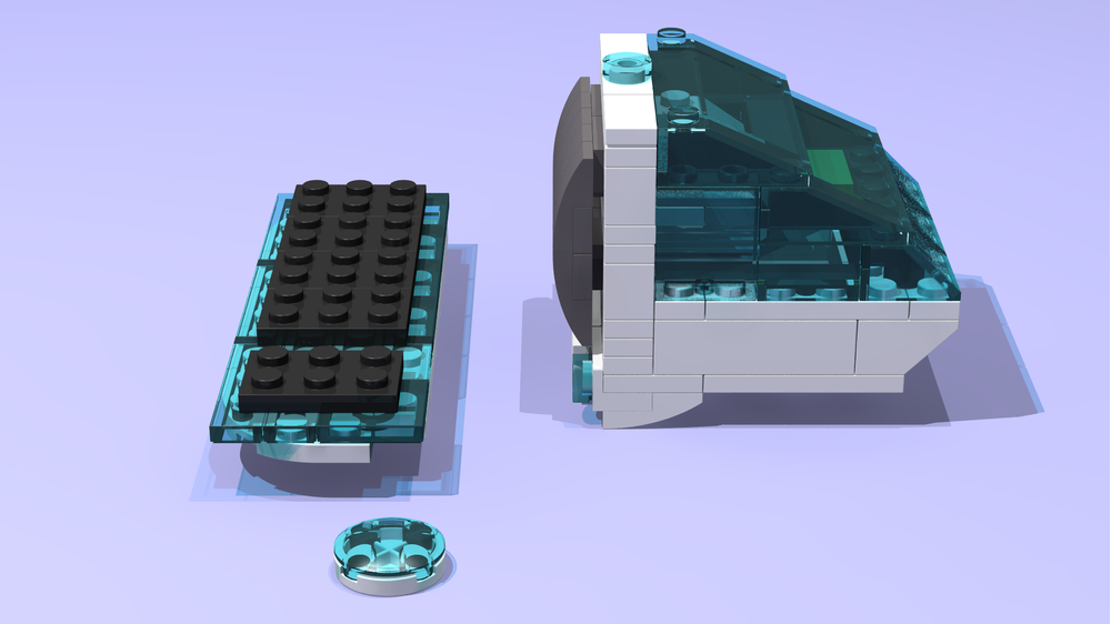 Lego Moc Apple 1998 Imac By Dash16 Rebrickable Build With Lego