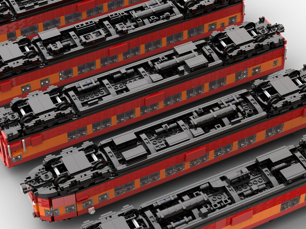 LEGO MOC 1:48 Southern Pacific “Daylight” Five Car Set by NonsenseWars ...