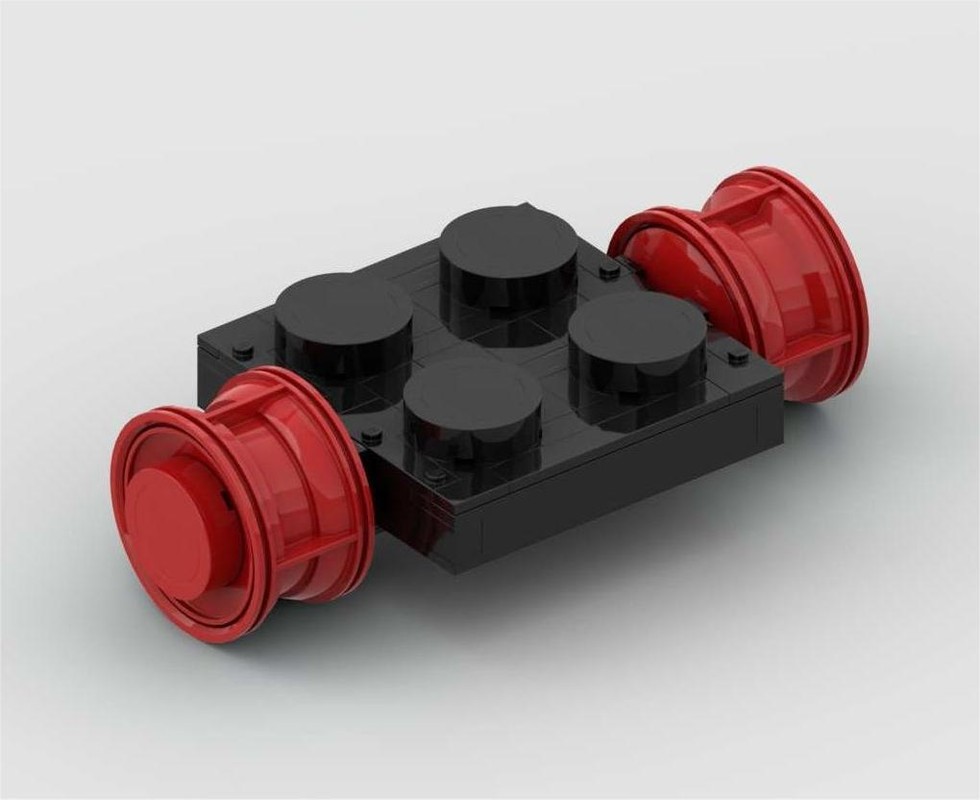 LEGO MOC Upscaled wheels on 2x2 plate by Briquoleur | Rebrickable ...
