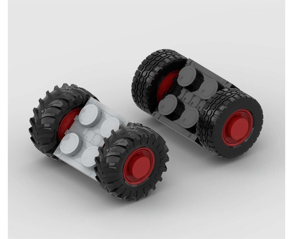 LEGO MOC Upscaled wheels on 2x2 plate by Briquoleur | Rebrickable ...
