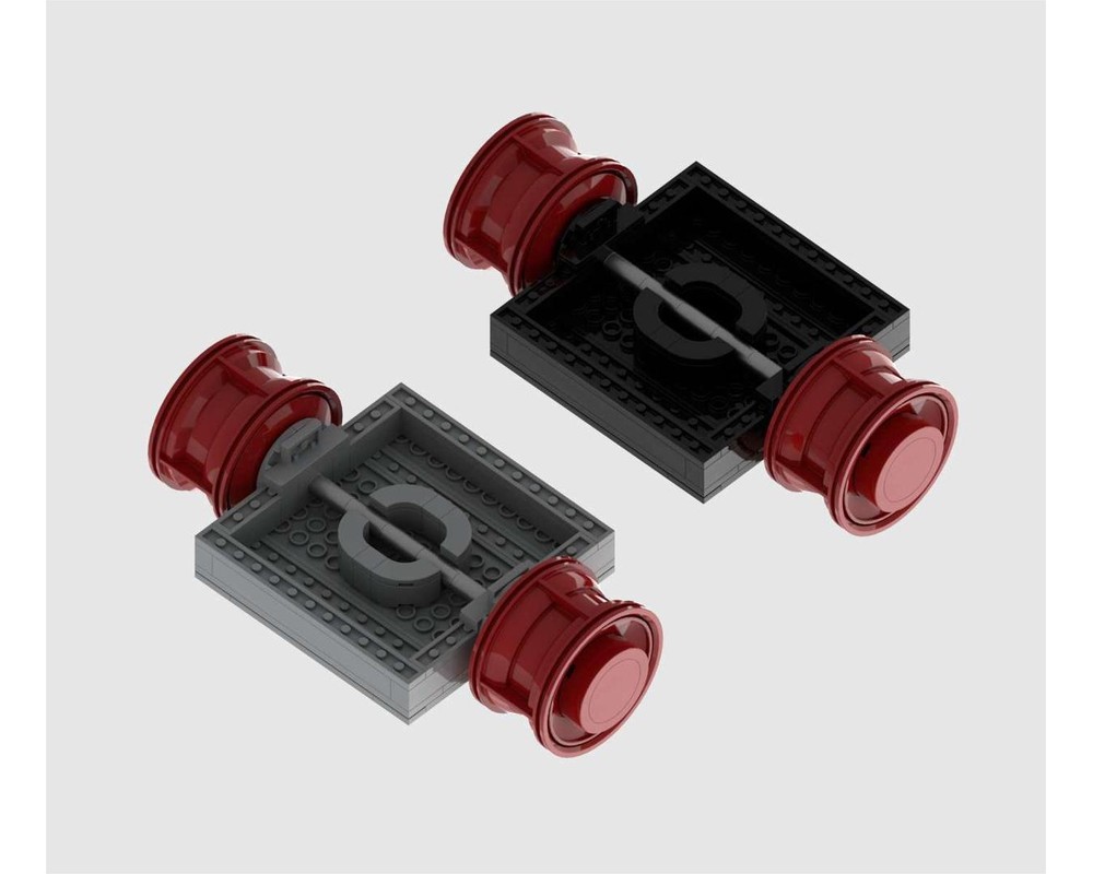 LEGO MOC Upscaled wheels on 2x2 plate by Briquoleur | Rebrickable ...