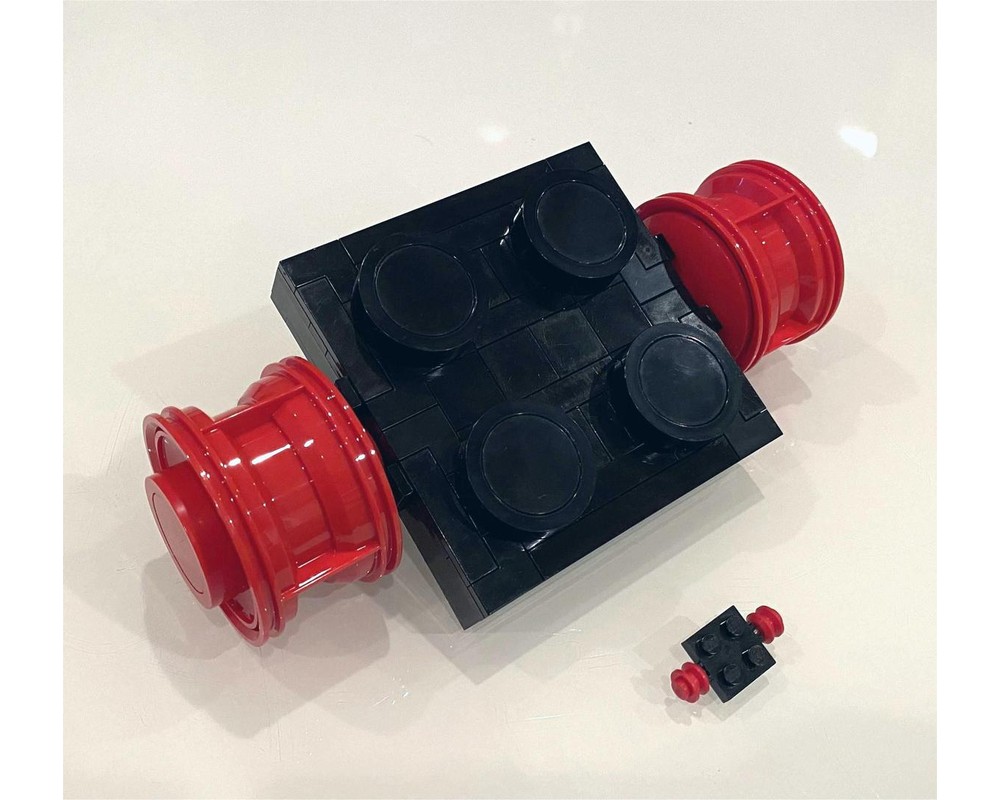 LEGO MOC Upscaled wheels on 2x2 plate by Briquoleur | Rebrickable ...