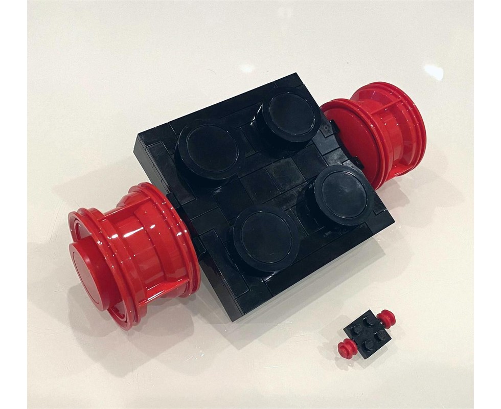 LEGO MOC Upscaled wheels on 2x2 plate by Briquoleur | Rebrickable ...