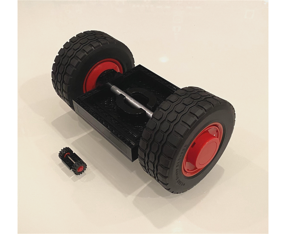 LEGO MOC Upscaled wheels on 2x2 plate by Briquoleur | Rebrickable ...