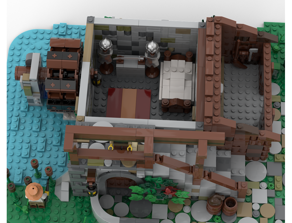 LEGO MOC Medieval Water Mill by MOCOPOLIS | Rebrickable - Build with LEGO