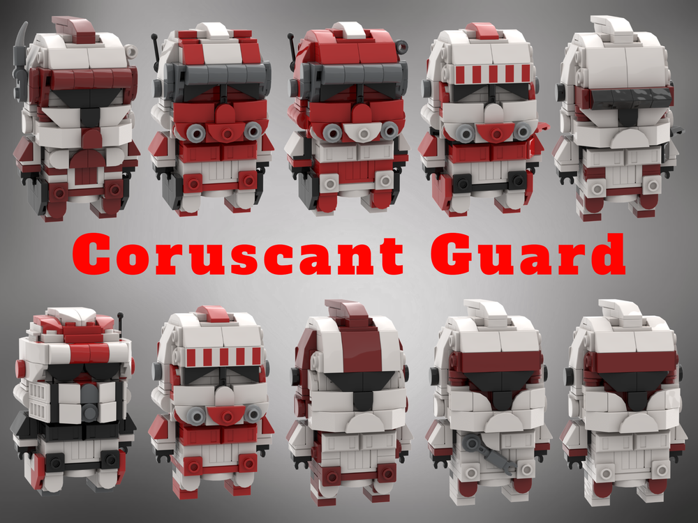 LEGO MOC Shock Trooper / Coruscant Guard Brickheadz BUNDLE by Ant0noo ...