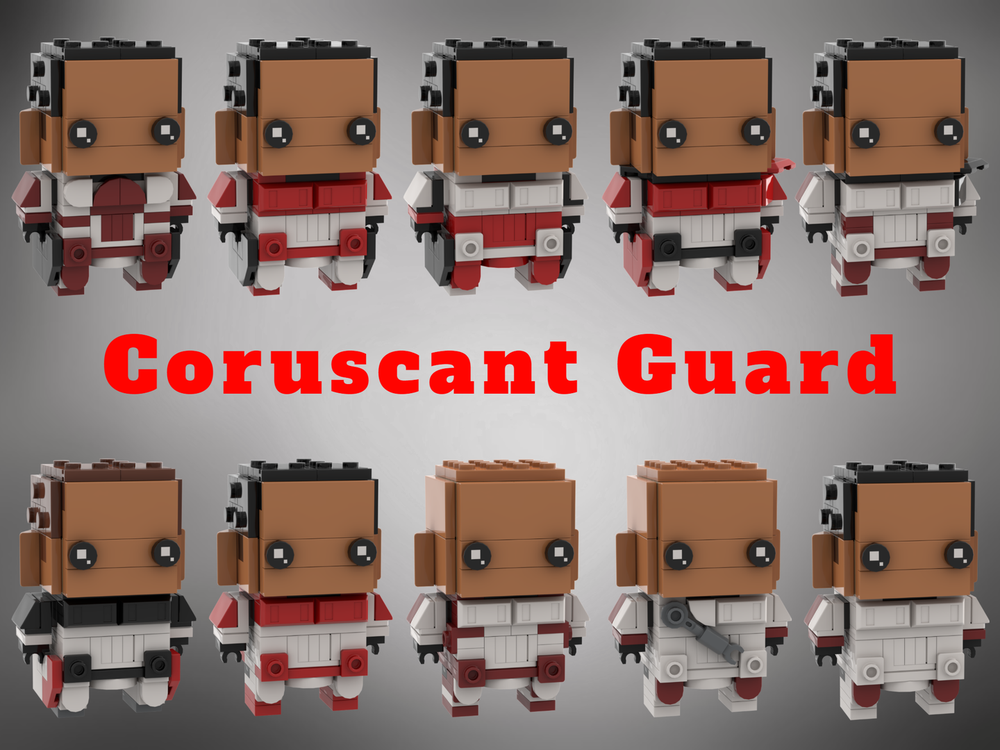 Lego Moc Shock Trooper Coruscant Guard Brickheadz Bundle By Ant0noo
