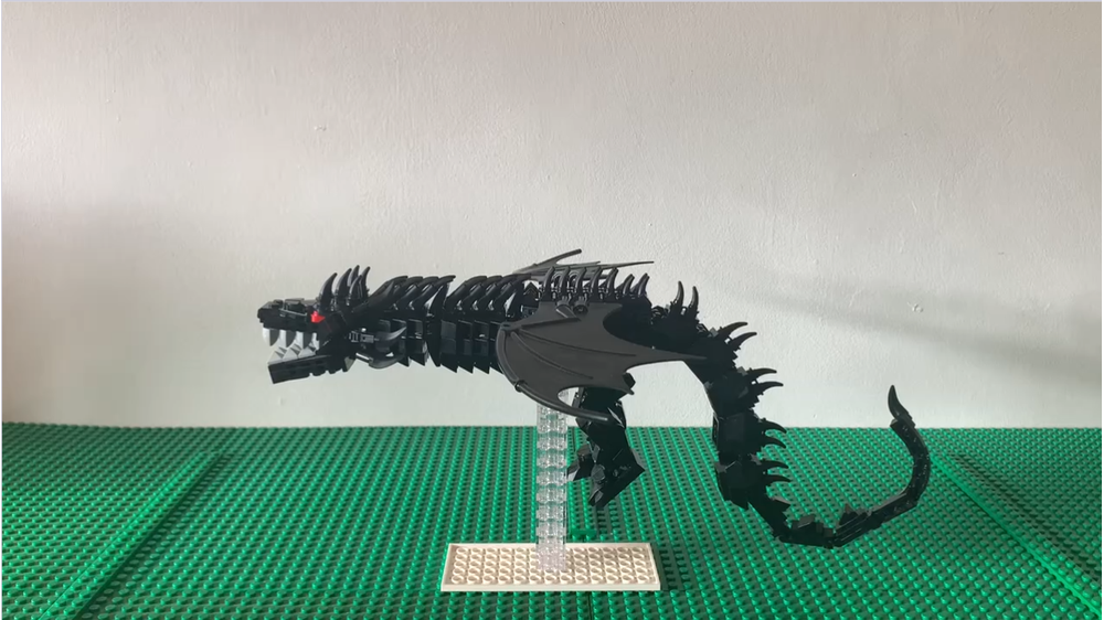 LEGO MOC Balerion the Black Dread by Sean.1 | Rebrickable - Build with LEGO