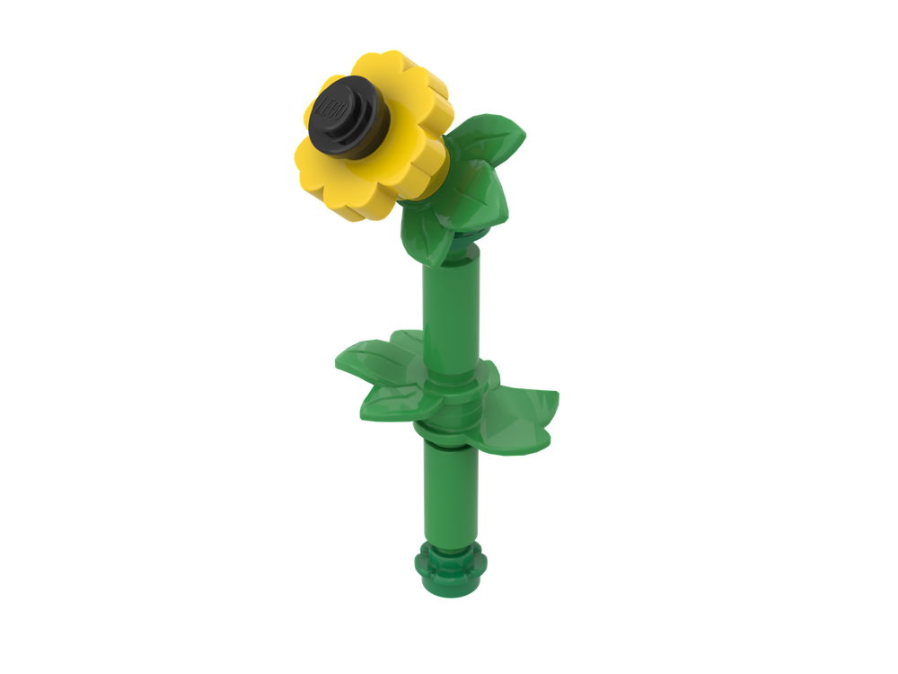 LEGO MOC Sunflower by brick.end.railway | Rebrickable - Build with LEGO