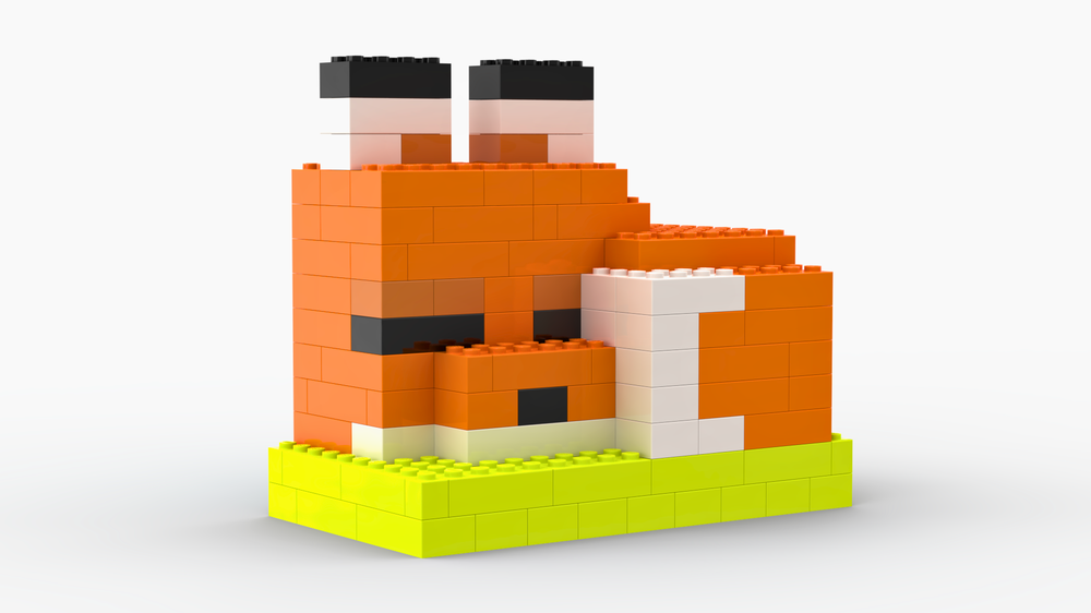 LEGO MOC 11030 Minecraft fox by Lenarex | Rebrickable - Build with LEGO