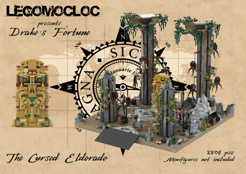LEGO MOC Uncharted - Drake's Fortune - The Cursed Eldorado by ...