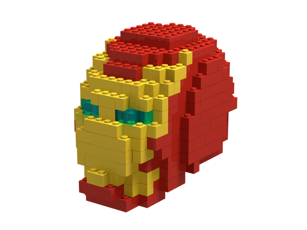 LEGO MOC iron Man Helmet by Scorpio13 | Rebrickable - Build with LEGO